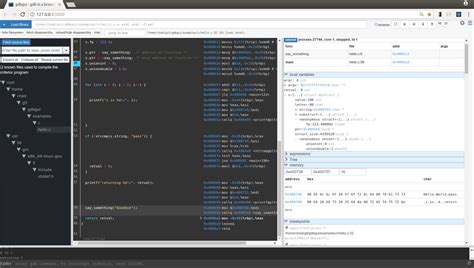 gnu gdbのguiフロントエンド genspark