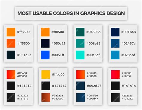 Las Mejores Placas De Colores Para El Diseño Gráfico Y Los Colores Más