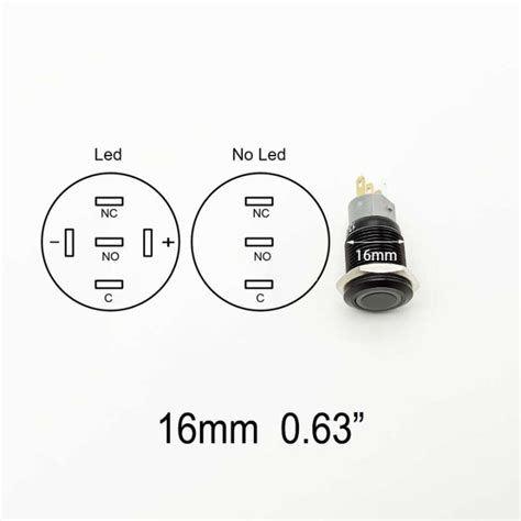 【foot Sofa】12mm 16mm 19mm 22mm Electronics Pin Foot Led Light Metal