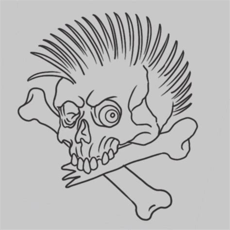 Punk Skull Tattoo By Jeff Madonna Poppycock Tattoo
