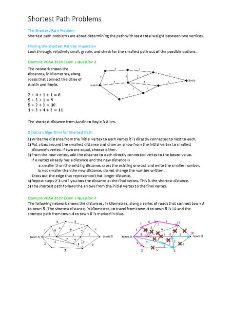 Shortest Path Problems And Dijkstras Algorithm Cs 101 Studocu