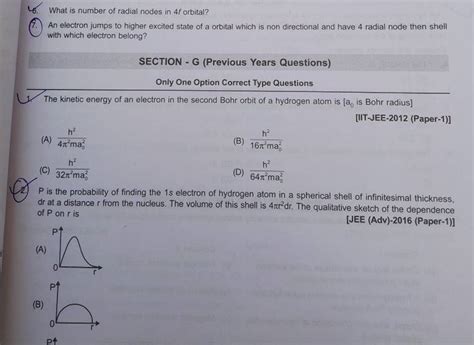 What Is Number Of Radial Nodes In 4f Orbital 7 An Electron Jumps To H