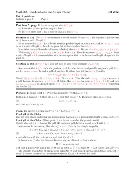 problem 5 page 9 math 368 combinatorics and graph theory fall 2012