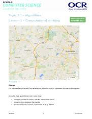 Understanding Algorithms and Computational Thinking: Abstraction | Course Hero