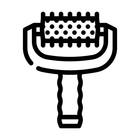 Massager Tool Line Icon Vector Illustration Flat 7872640 Vector Art At