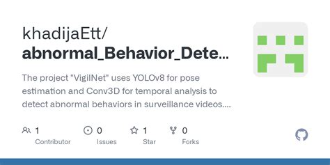GitHub KhadijaEtt Abnormal Behavior Detection The Project VigilNet Uses YOLOv For Pose