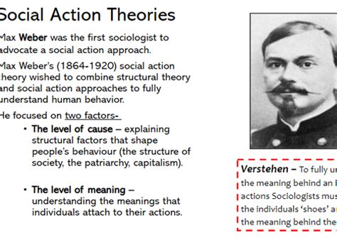 Social Action Theory Introduction To Sociology Teaching Resources