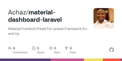 GitHub Achaz Material Dashboard Laravel Material Frontend Preset For Laravel Framework X And Up