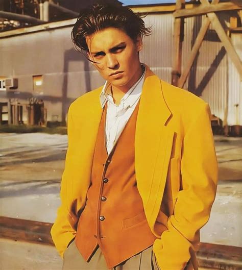 Sarah Mackfall On Instagram Johnny Depp Rocking Yellow In 1990