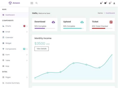 Ameen Админ Шаблоны Bootstrap BootstrapТема