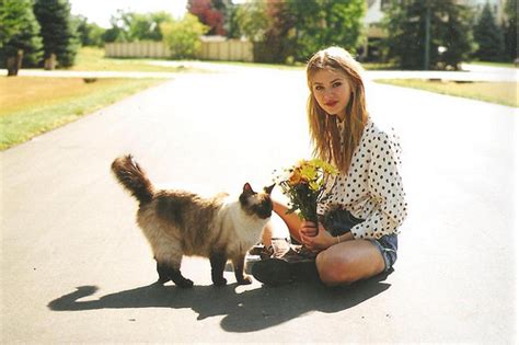 Beautiful Blonde And Cat Image 426296 On
