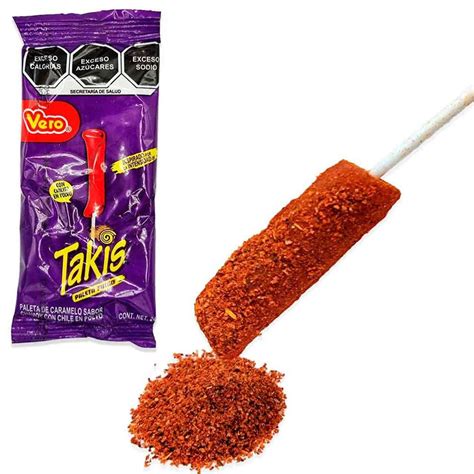 Vero Takis Fuego Chamoy Lollipops 20 Ct 16 Pack Bulk Vending World