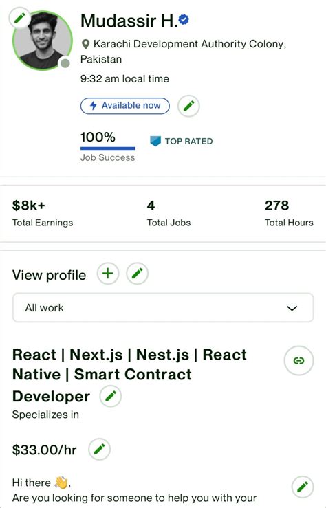mudassir hussain on linkedin freelancing freelance work upwork