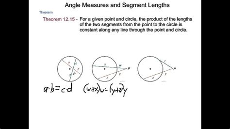 Worksheet 12 4 Angle Measures And Segment Lengths
