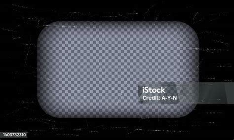 투명한 배경에 오래된 검은 색 시네마틱 프레임 긁힌 빈티지 비디오 또는 사진 테이프 그런 지 패턴이있는 복고풍 스타일의 3d