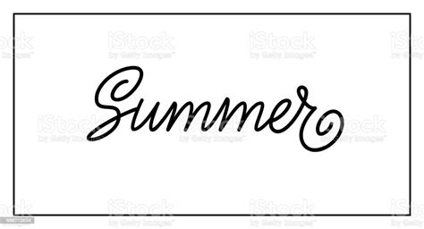 여름 벡터 로고 디자인 흰색 배경에 고립입니다 여름 인쇄 술 그리고 여름 계절 장식 위한 글자 배너 포스터 카드 헤더에 대 한 텍스트 벡터 일러스트입니다 Eps 서예에 대한