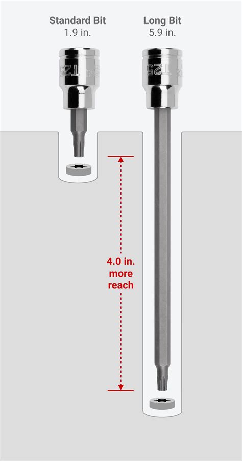 3 8 Inch Drive X T40 Long Torx Bit Socket Tekton Shb14440