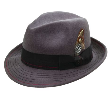 Stacy Adams Stitched Brim Classic Fedora Setartrading Hats