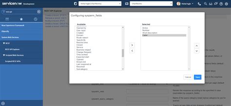 Rest Api Explorer Integratenow