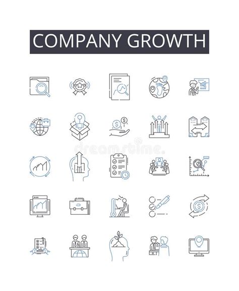 Expansion Triumph Line Icons Collection. Success, Growth, Advancement, Victory, Flourishing ...