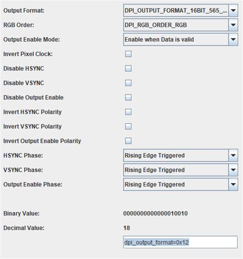 help with set up the dpi timings raspberry pi forums