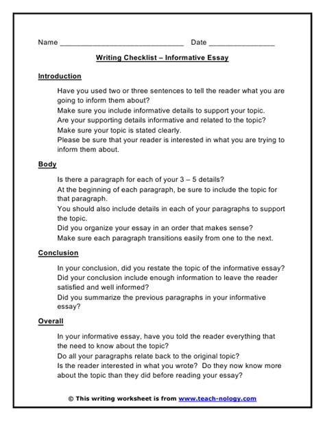 How To Write An Informative Paragraph Lori Sheffields Reading Worksheets