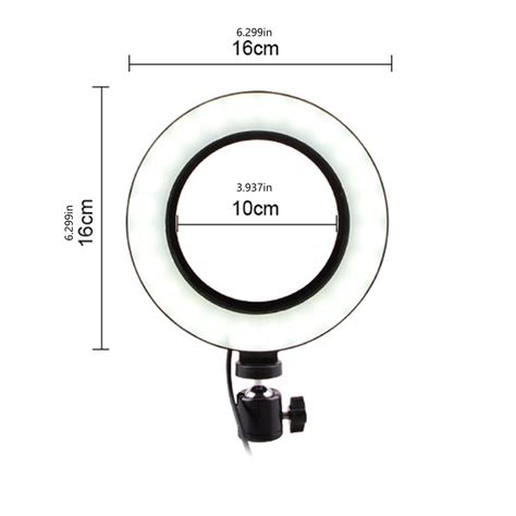 16cm Ring Light Gimbal Tripod For Selfie Phone Vicedeal