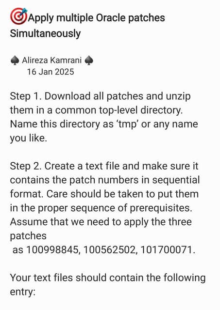 Applymultipleoraclepatchessimultaneously Pdf
