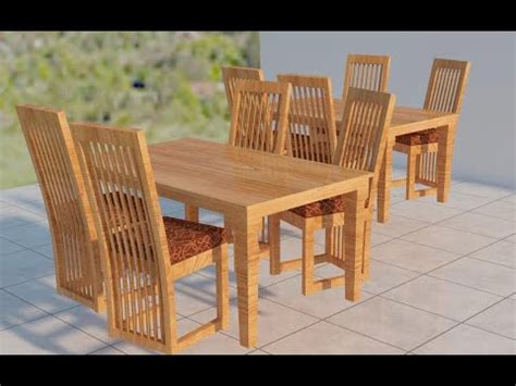 DsMax Tutorials Learn D Modeling A Stylish Dining Table Chair From Scratch In Dsmax Part