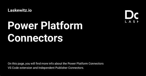 Power Platform Connectors