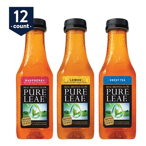 Pure Leaf Iced Tea, Sweetened Variety Pack, Real Brewed Black Tea, 18.5 ...