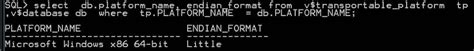 oracle transportable database from windows to linux oracledbwr