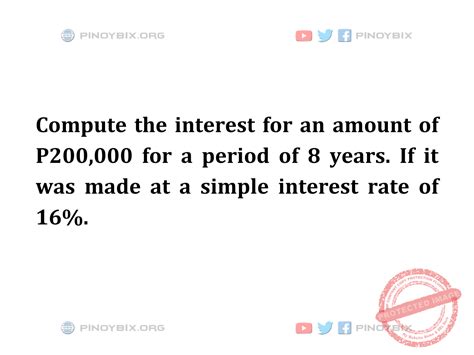 Problem Statement Engineering Economics Simple Interest Problem Solving