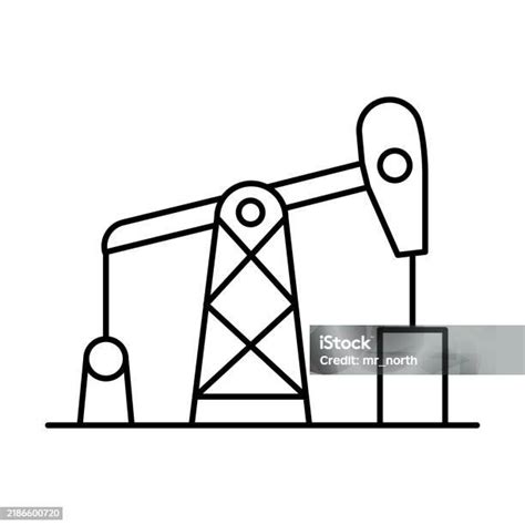 정유 공장 아이콘 얇은 선 스타일 벡터 일러스트 레이 션 그래픽 디자인 0명에 대한 스톡 벡터 아트 및 기타 이미지 0명 개념 기호 건물 외관 Istock