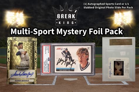 Break King Multi Sport Mystery Box Foil Pack Pristine Auction