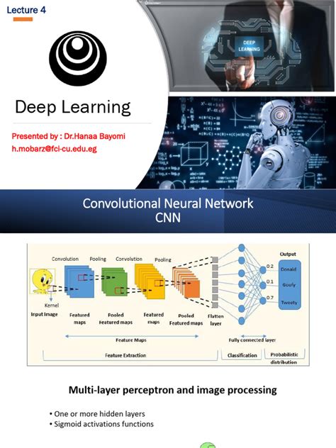 Deep Learning Lecture 4 Cnns Pdf Algorithms Computational Neuroscience