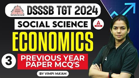 DSSSB TGT Vacancy DSSSB TGT Economics Previous Year Paper By Vimpy Ma Am YouTube