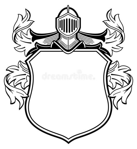 Knights Shield Outline