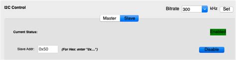 control center serial software series using i2c and spi mode total