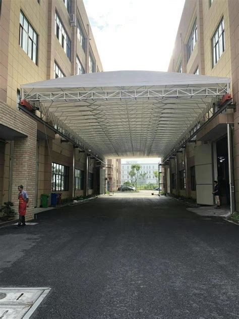 大型活动推拉棚户外电动雨棚伸缩移动棚大排档棚子户外折叠雨棚 阿里巴巴