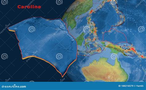 Caroline Plate Described And Presented Natural Earth Stock