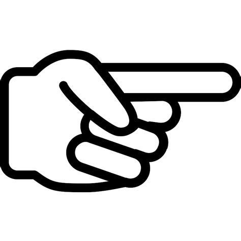 Pointing Right Finger Vector SVG Icon SVG Repo