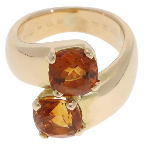 Vintage Hermès Citrine Ring In Yellow Gold At Susannah Lovis Jewellers