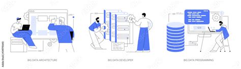 Database Storage Abstract Concept Vector Illustrations Stock Vector