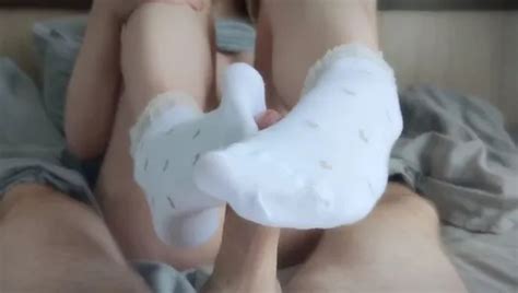 Missionars Sex Und Sockjob Beste Weiße Socken Zum Vergnügen Xhamster