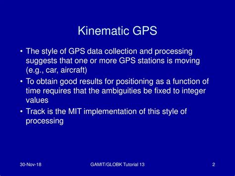 Kinematic Data Processing Ppt Download