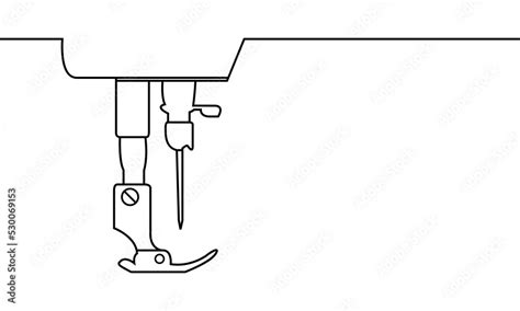 Industrial Sewing Machine Drawing