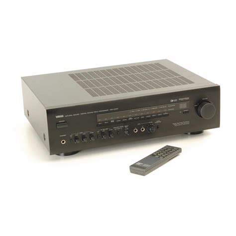 Yamaha Dsp E300 Operation Manual Pdf Download Manualslib