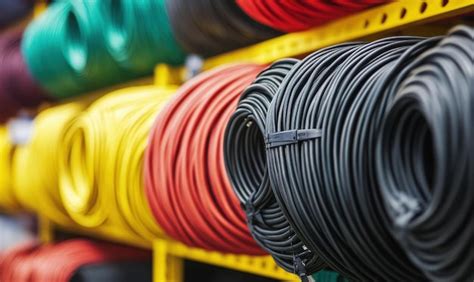 Colorful Coils Of Cable Premium Ai Generated Image