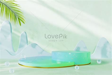 여름 젖빛 유리 식물 스탠드 배경 사진 및 창의적인 일러스트 무료 다운로드 Lovepik
